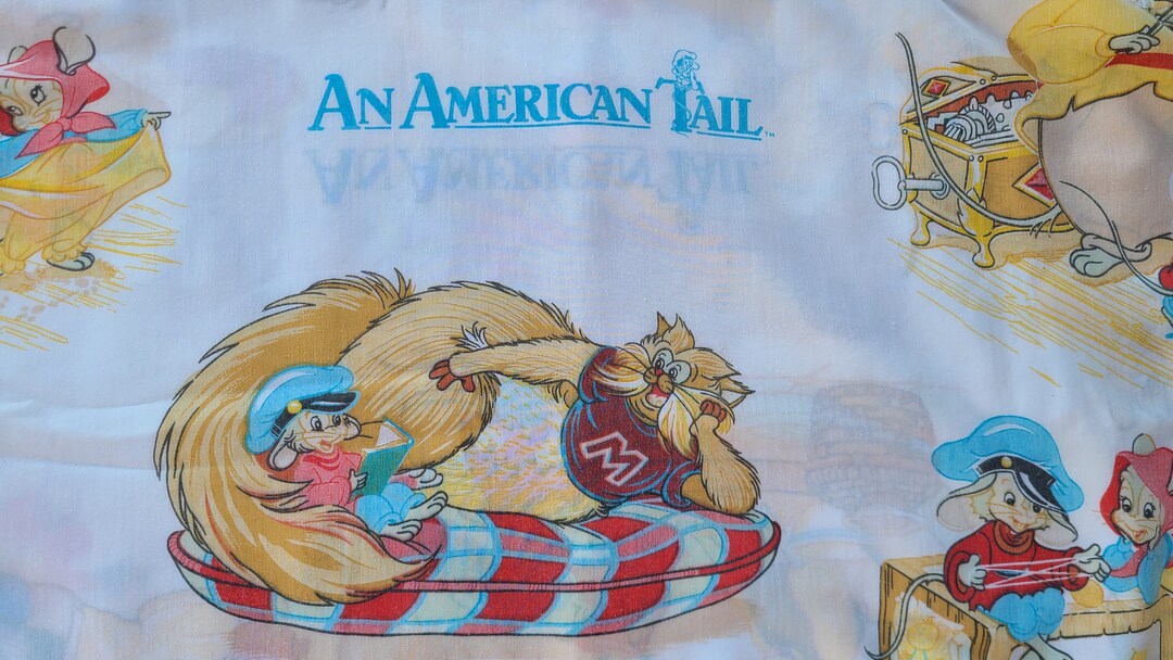 An American Tail 1986 Flat Sheet Fievel Mouse - Etsy