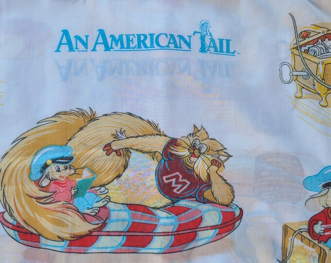 An American Tail 1986 Flat Sheet Fievel Mouse - Etsy