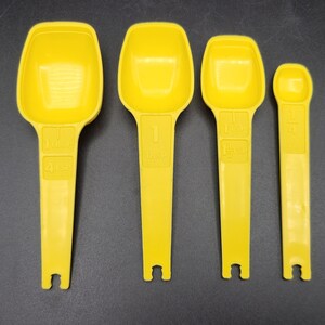 Tupperware Replacement Measuring Spoons Daffodil Harvest Gold Yellow - Etsy
