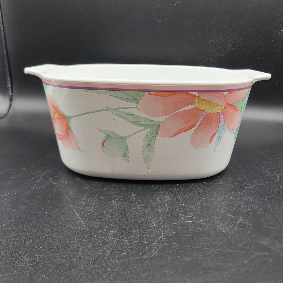 Corning Ware Peony Casserole Dish 3 Liter A-3-B - Etsy