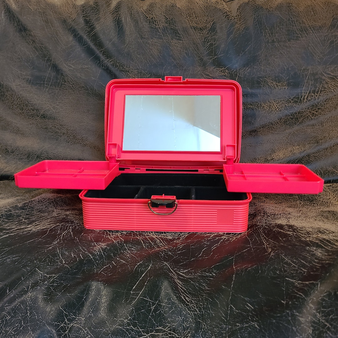 Vintage Red and Black Caboodles Jewelry Box - Etsy