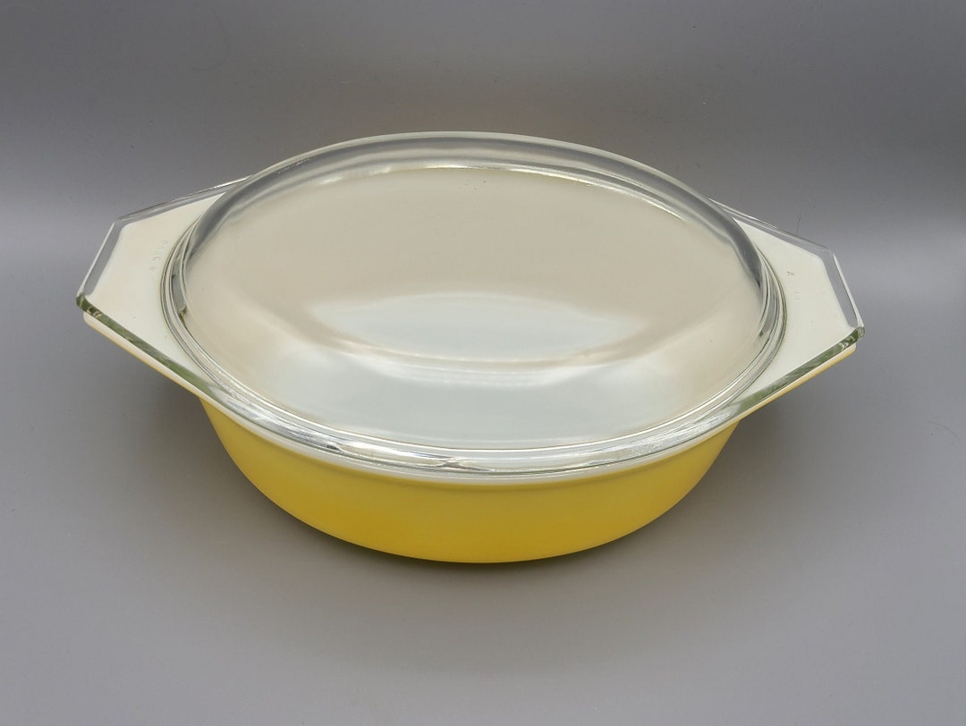 Bright Yellow Pyrex Oval Casserole Dish 043 1.5 QT Mint - Etsy