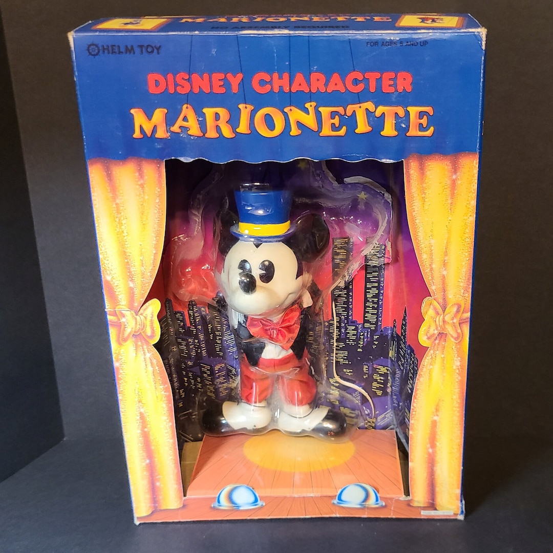Mickey Mouse Disney Character Marionette NIB Complete - Etsy