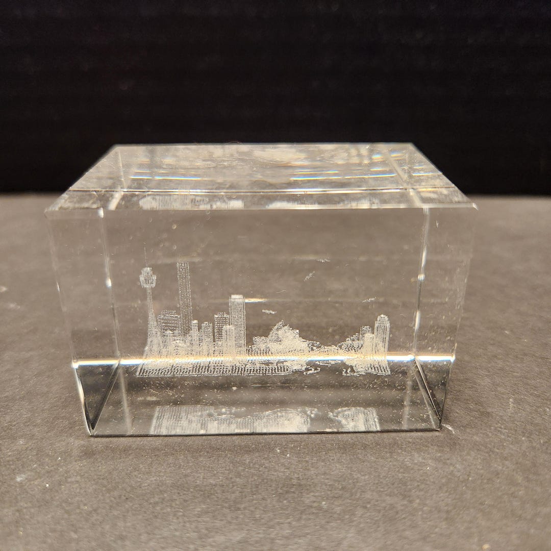 Laser Cut Glass City of Seattle Paper Weight - Etsy