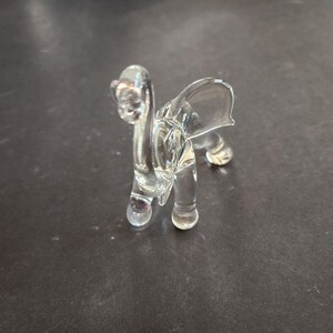 Glass Elephant on Mirrored Surface - Etsy