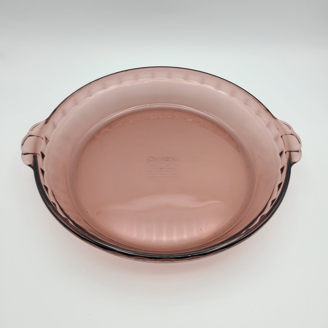 Cranberry Pyrex Scalloped Pie Plate Dish 229 9.5" - Etsy