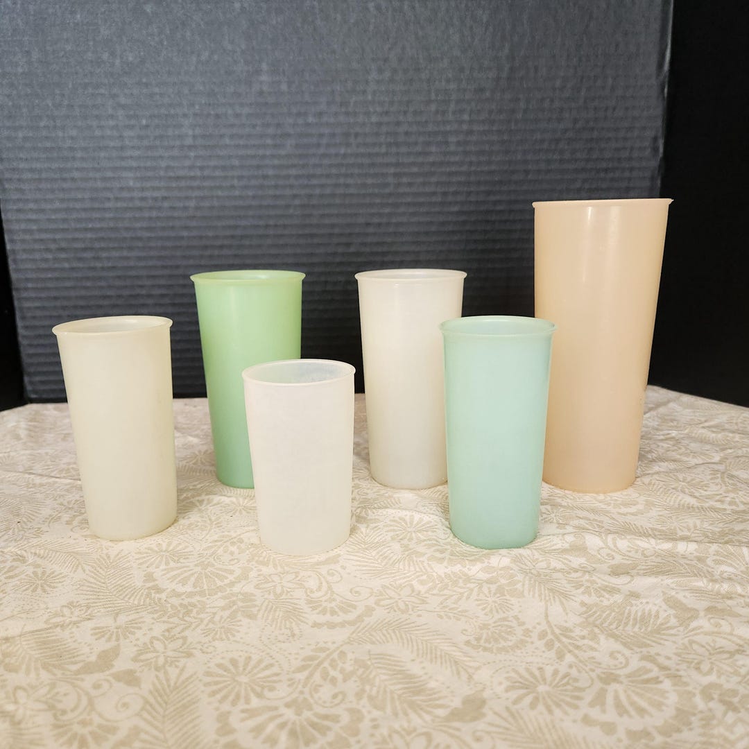 Lot of Sheer Frosted Tupperware Drinking Glasses - Etsy