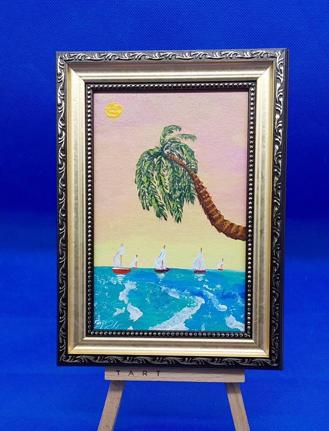 Tropics 1 Seascape Palma Beach Summer. Original Acrylic Painting Summer ...
