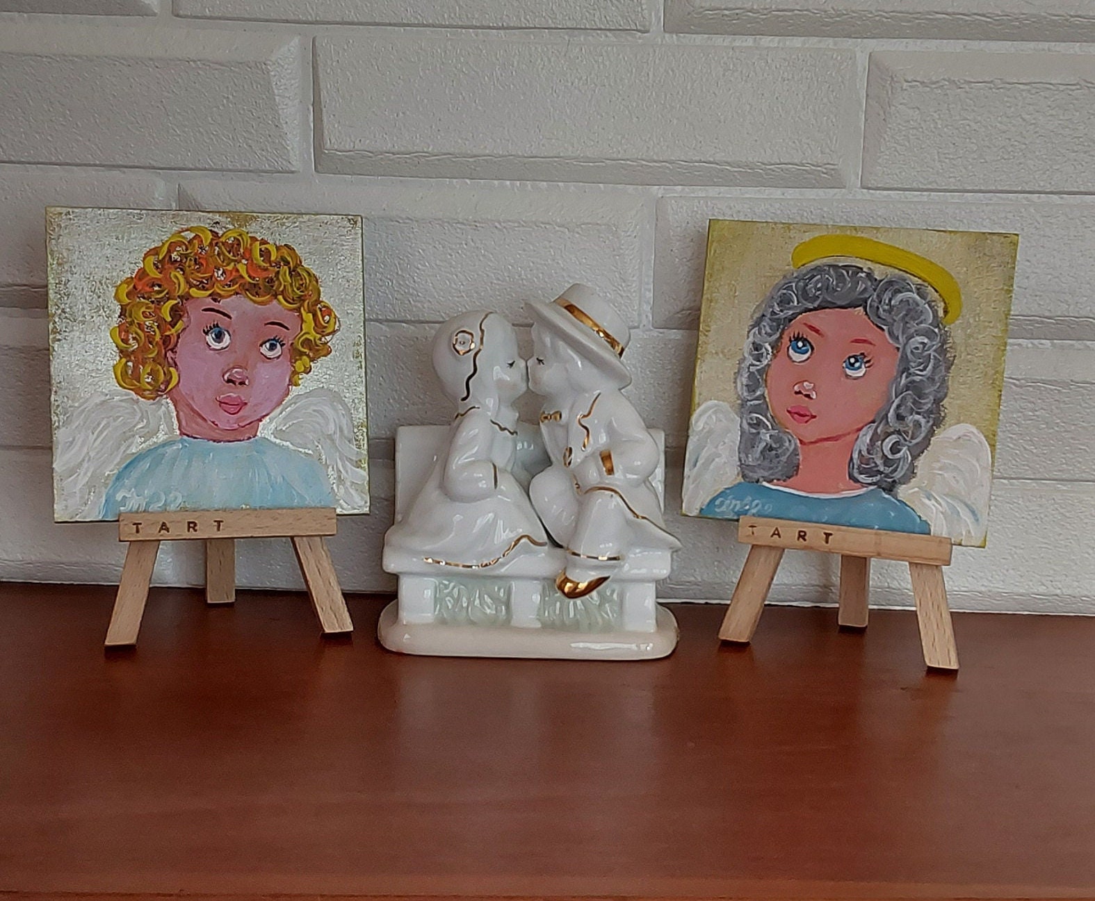 Guardian Angel Boy Portrait Baby Mini Picture Gift Angel Wings - Etsy