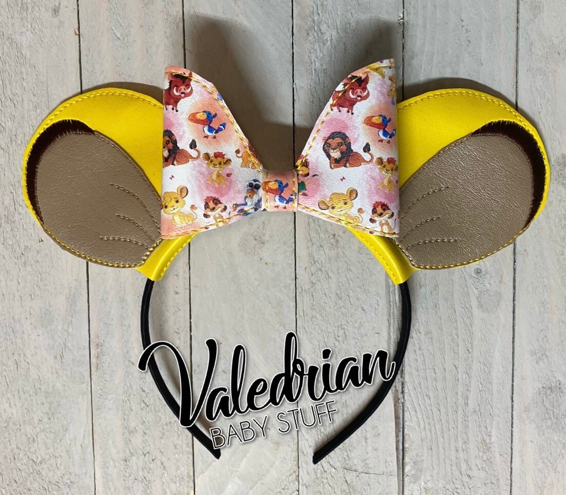 Lion King Simba Inspired Mouse Ears Headband Accessories - Etsy