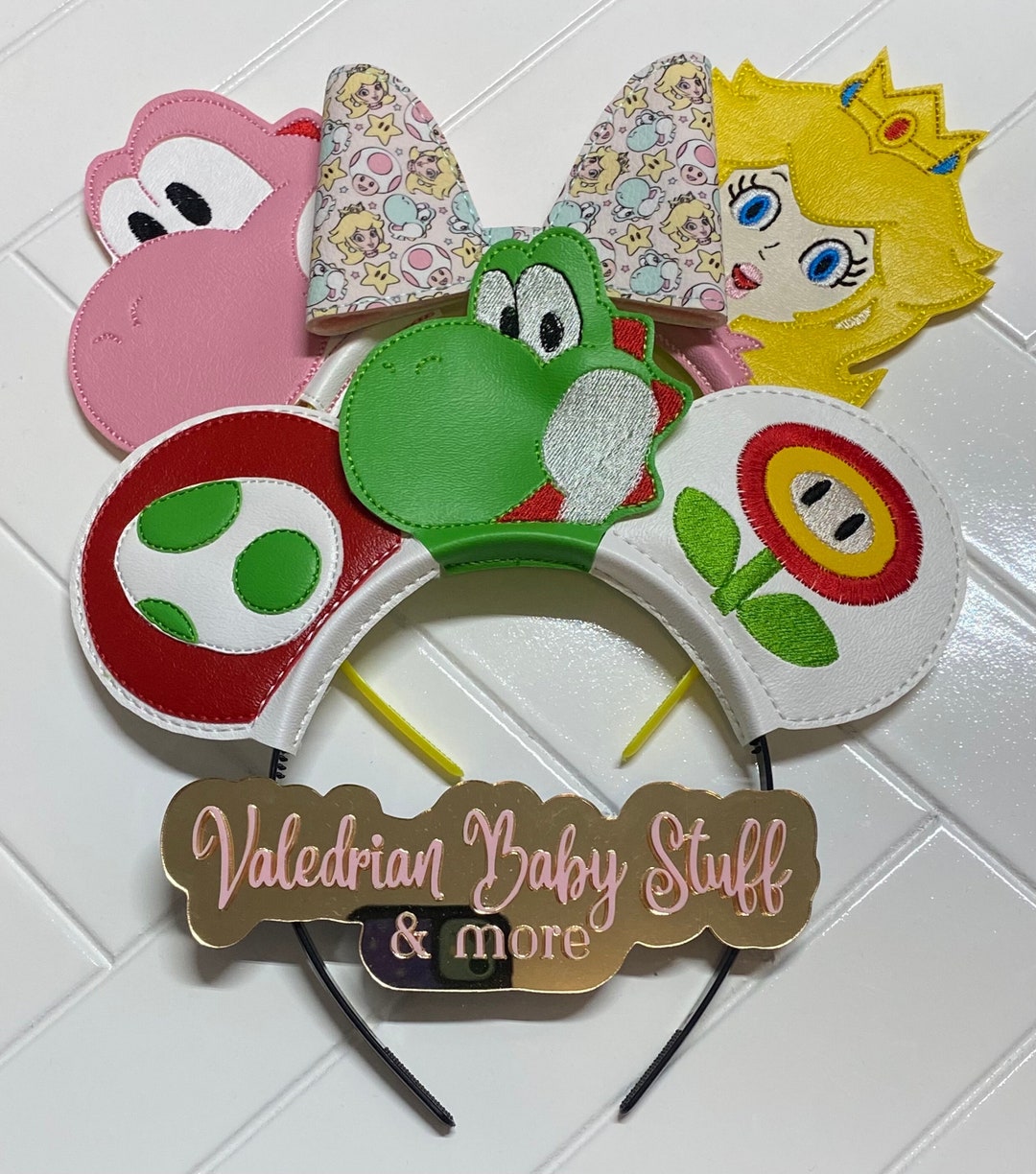 Super Marios Bros Yoshi Inspired Inspired Mouse Ears Headband ...