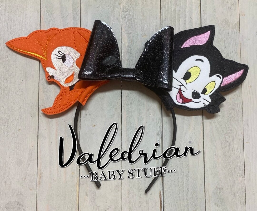 Pinocchio Figaro the Cat and Cleo Fish Inspired Mouse Ears Headband ...