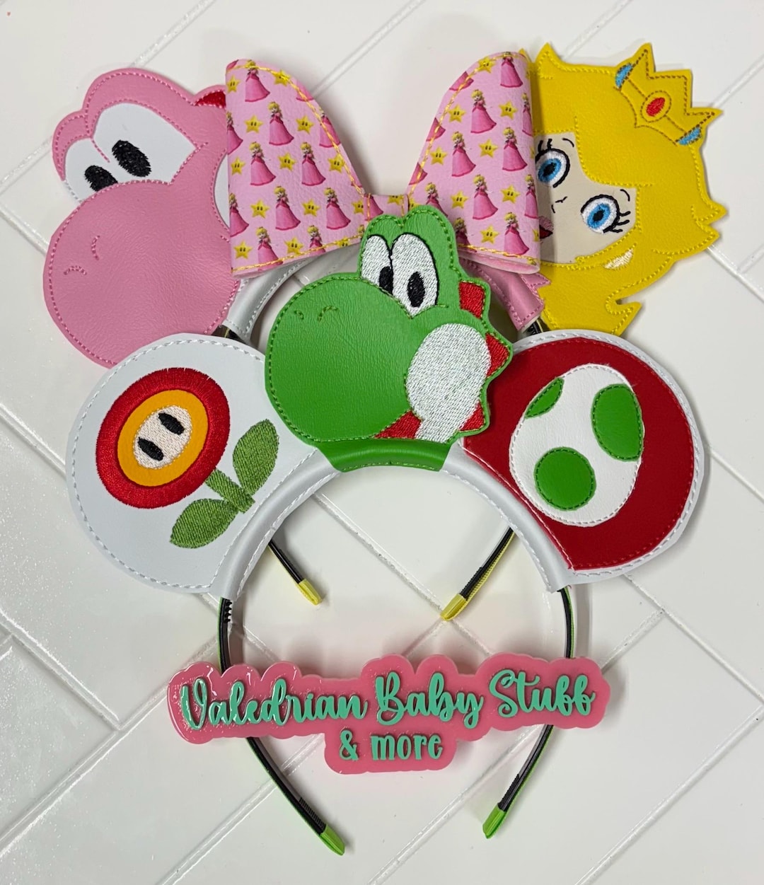 Super Marios Bros Yoshi Inspired Inspired Mouse Ears Headband ...