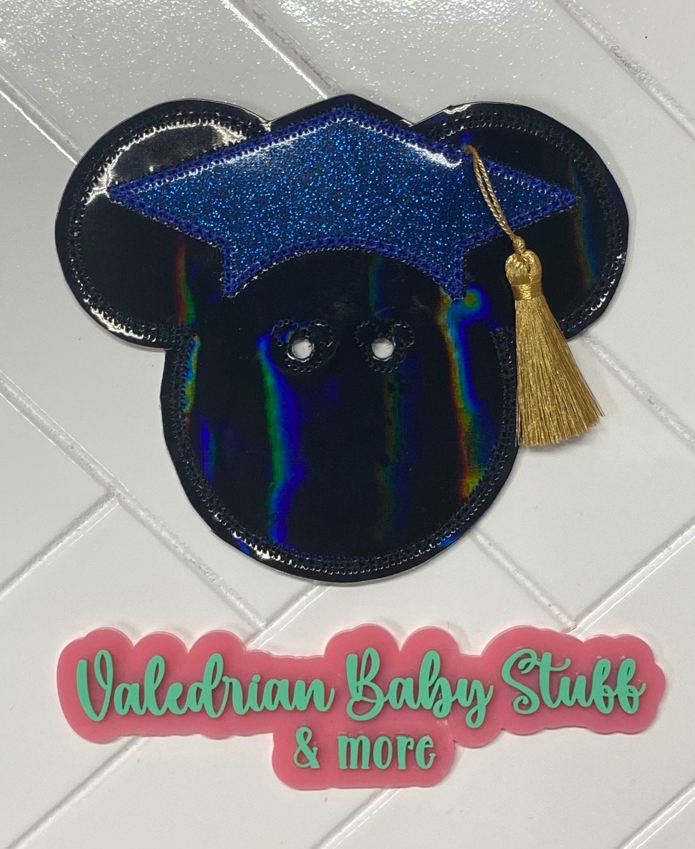 Mickey Mouse or Minnie Mouse Graduation Cap Inspired Button Accessory ...