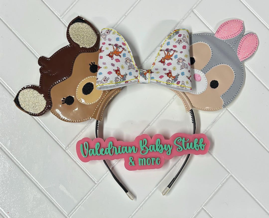 Bambi and Thumper Inspired Mouse Ears Headband Accessories Costume ...