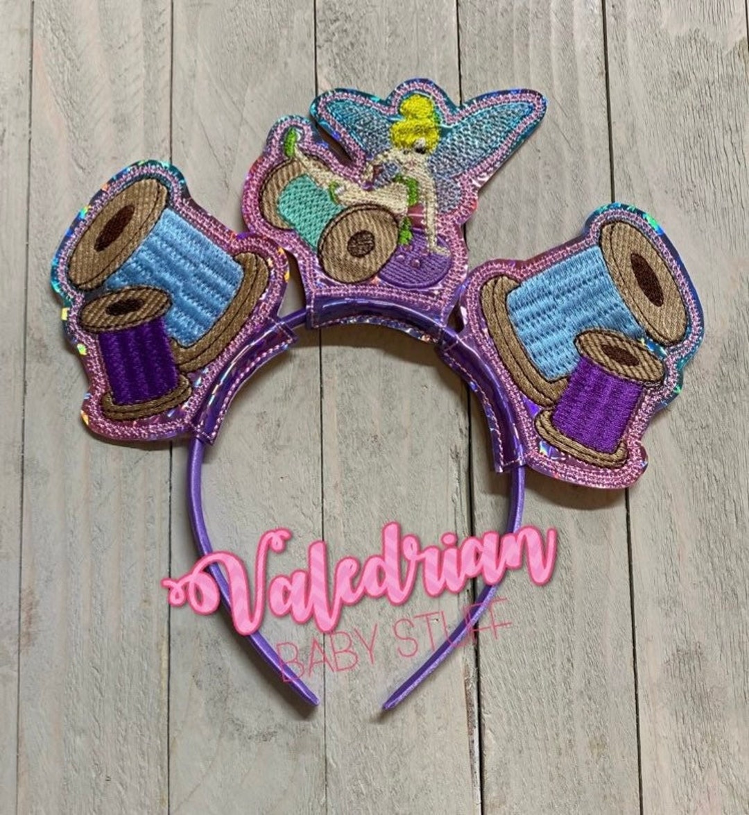 Tinker Bell Spool of Thread Inspired Mouse Ears Headband Accessories ...
