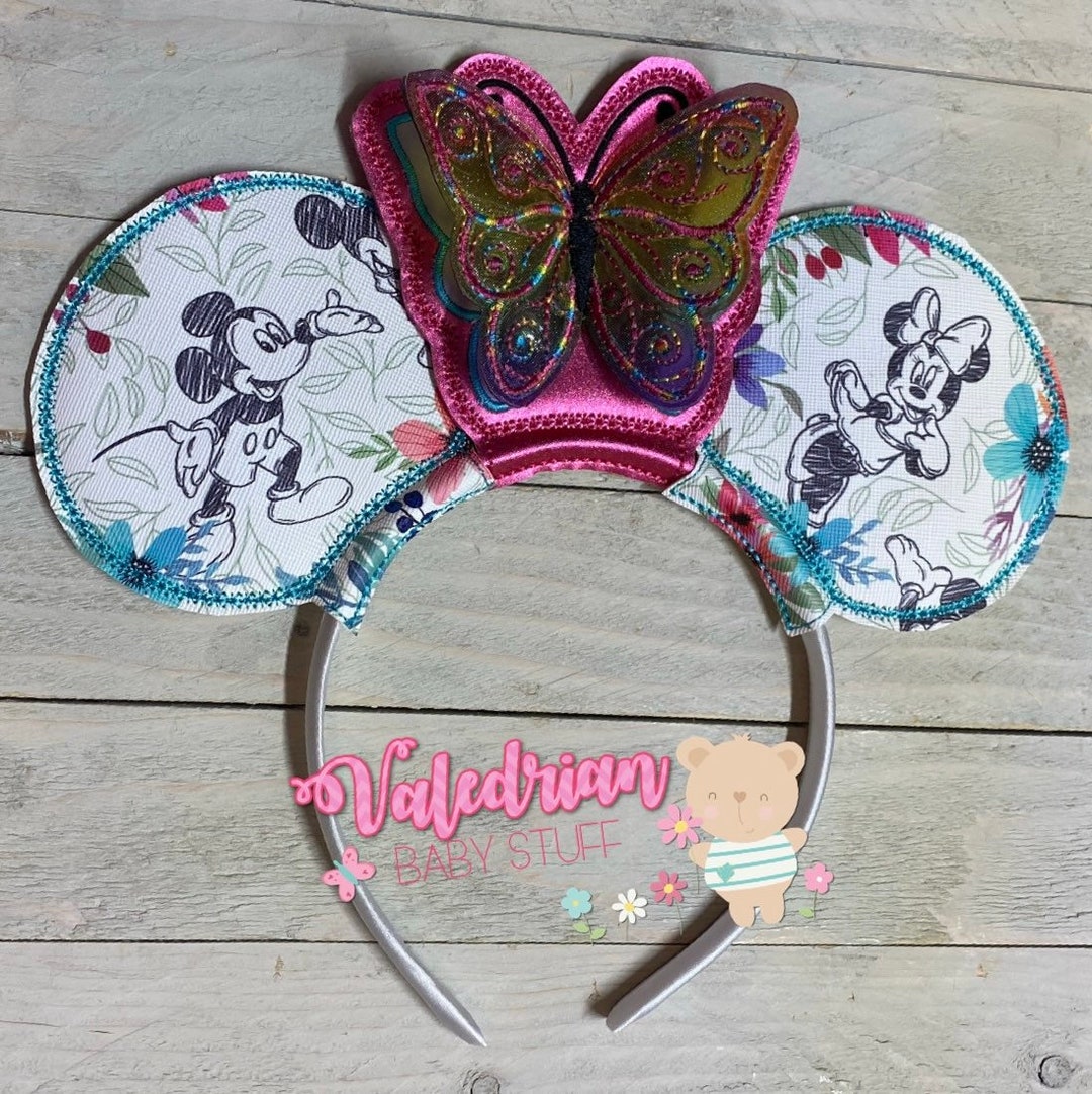 Mickey and Minnie Butterfly Spring Inspired Mouse Ears - Etsy
