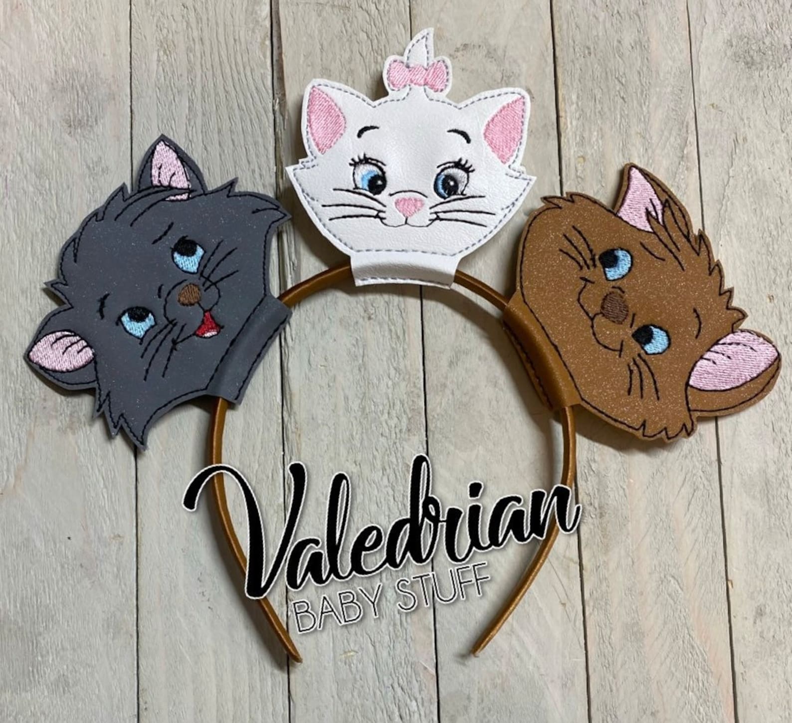 Aristocats Marie Inspired Mouse Ears Headband Accessories Costume Dress ...