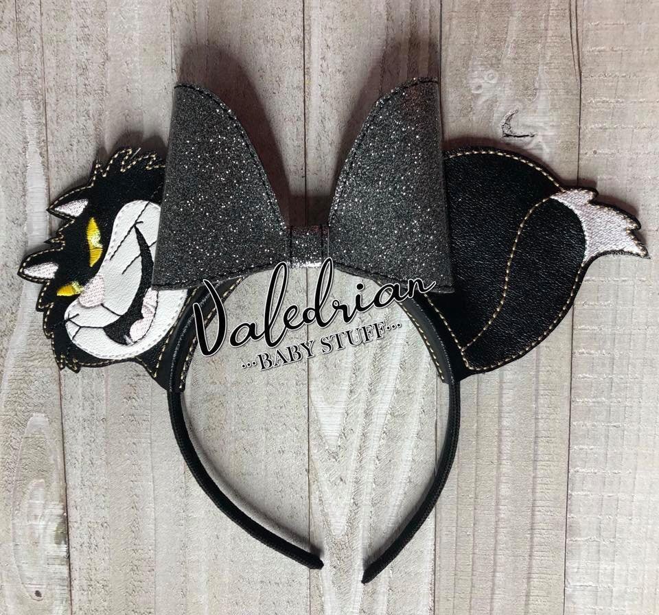 Cinderella Lucifer Inspired Mouse Ears Headband Accessories Costume ...