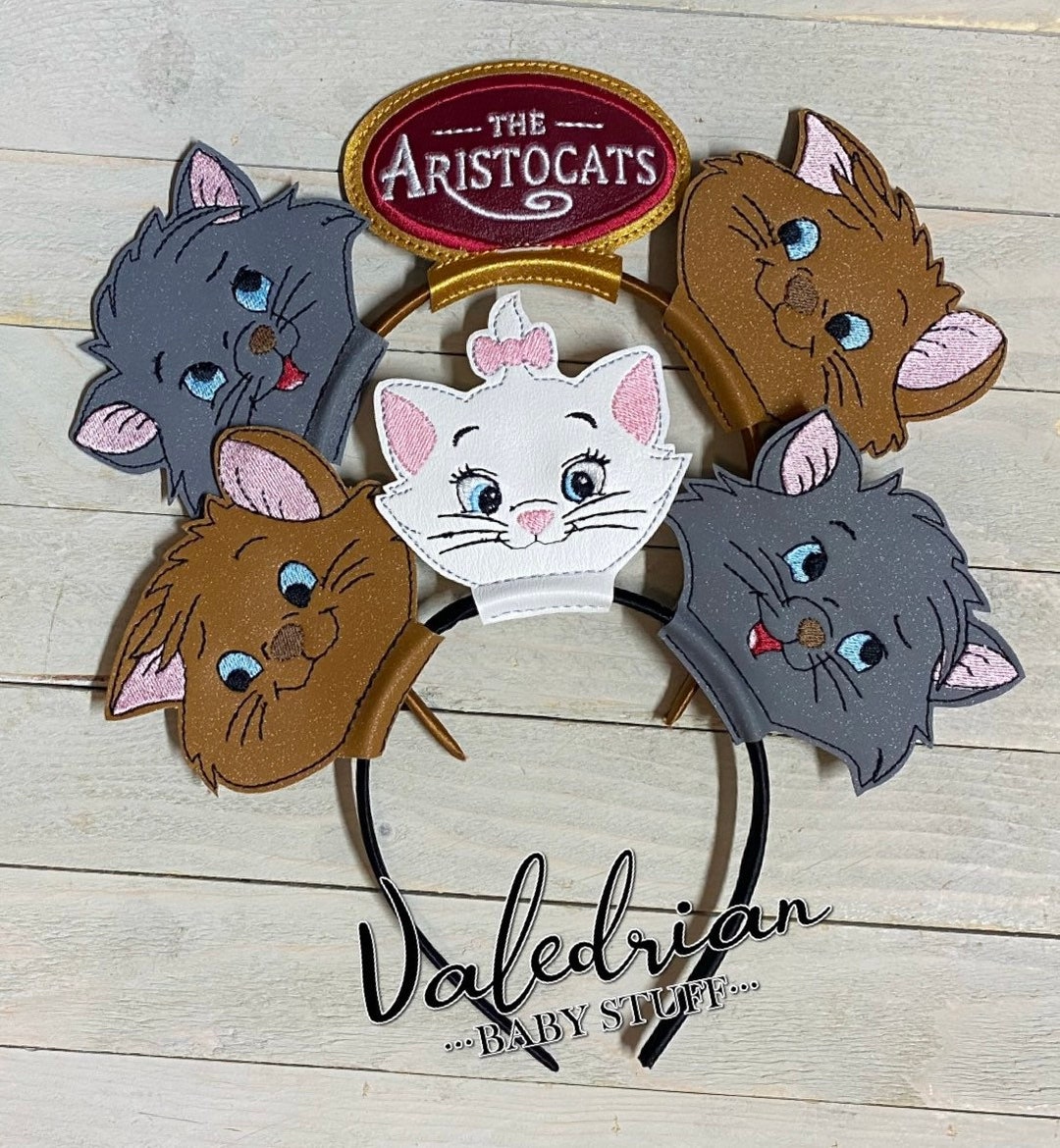 The Aristocats Toulouse and Berlioz Inspired Mouse Ears Headband ...