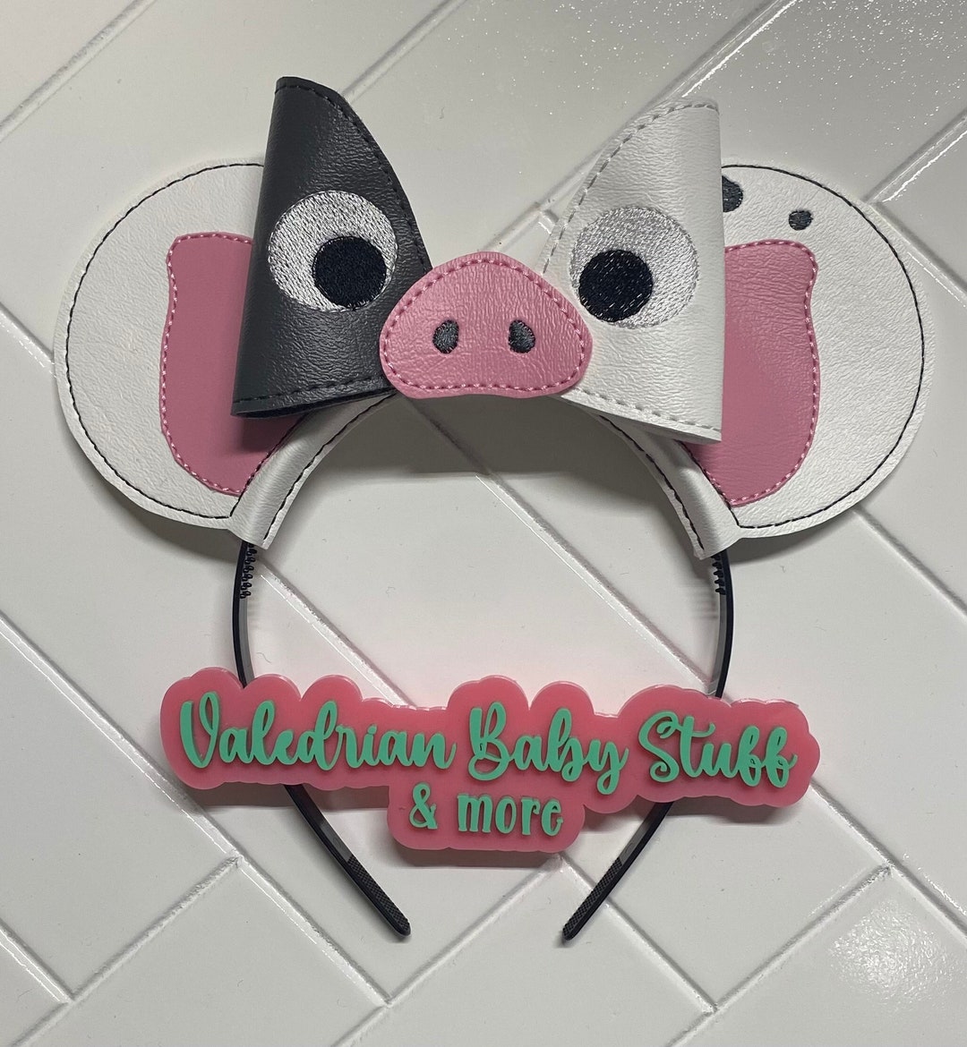 Moana Pua Pig Inspired Mouse Ears Headband Accessories Costume Dress up ...