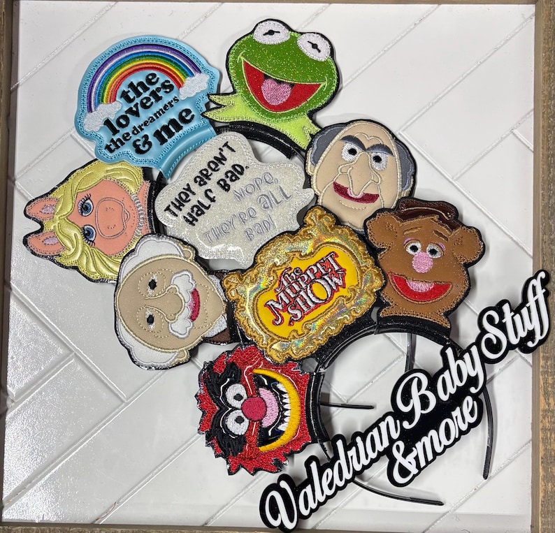 Muppet Animal and Fozzie Bear Inspired Mouse Ears Headband Accessories ...