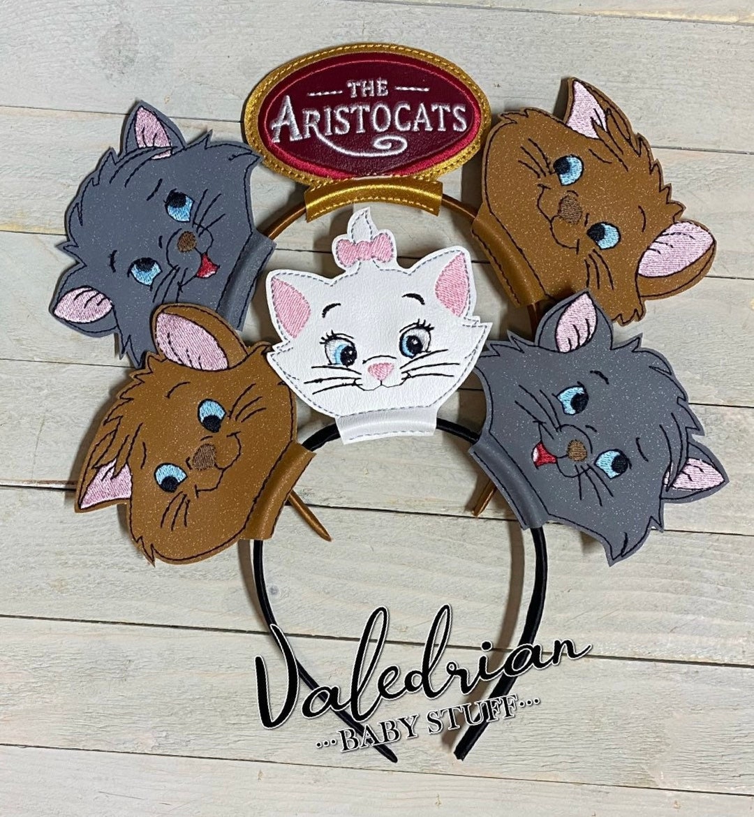 The Aristocats Toulouse and Berlioz Inspired Mouse Ears Headband ...