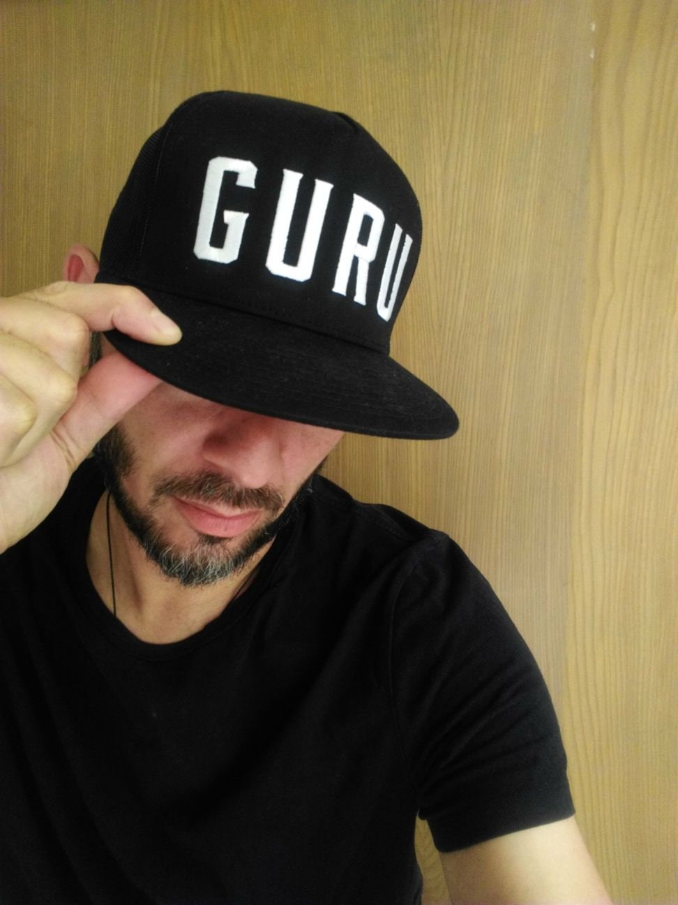 GURU Trucker Hat Trendy Kundalini Turban 5 Panel Yoga Hat High Profile ...