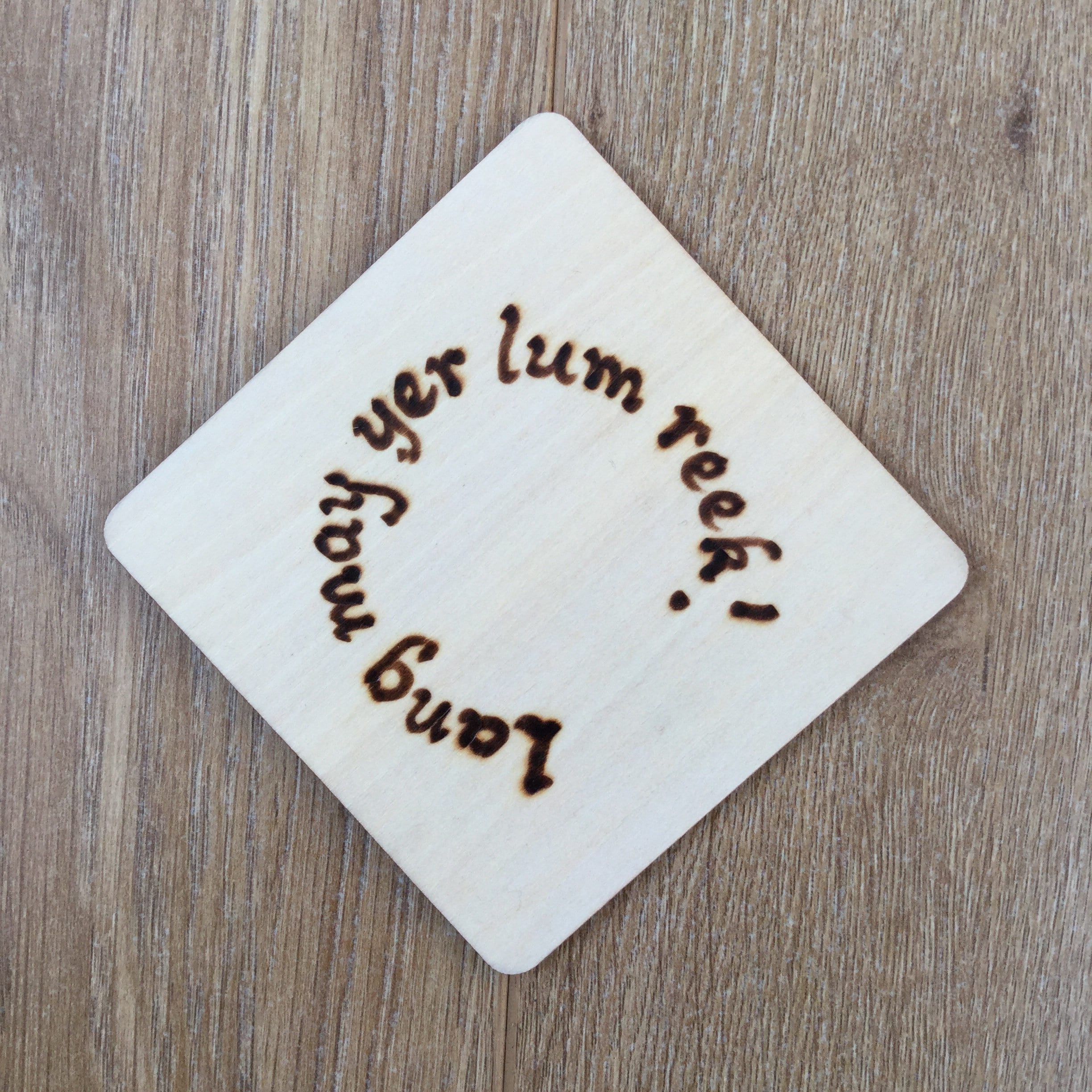 Set of 4 Scottish Coasters Wooden Coasters Pyrography - Etsy