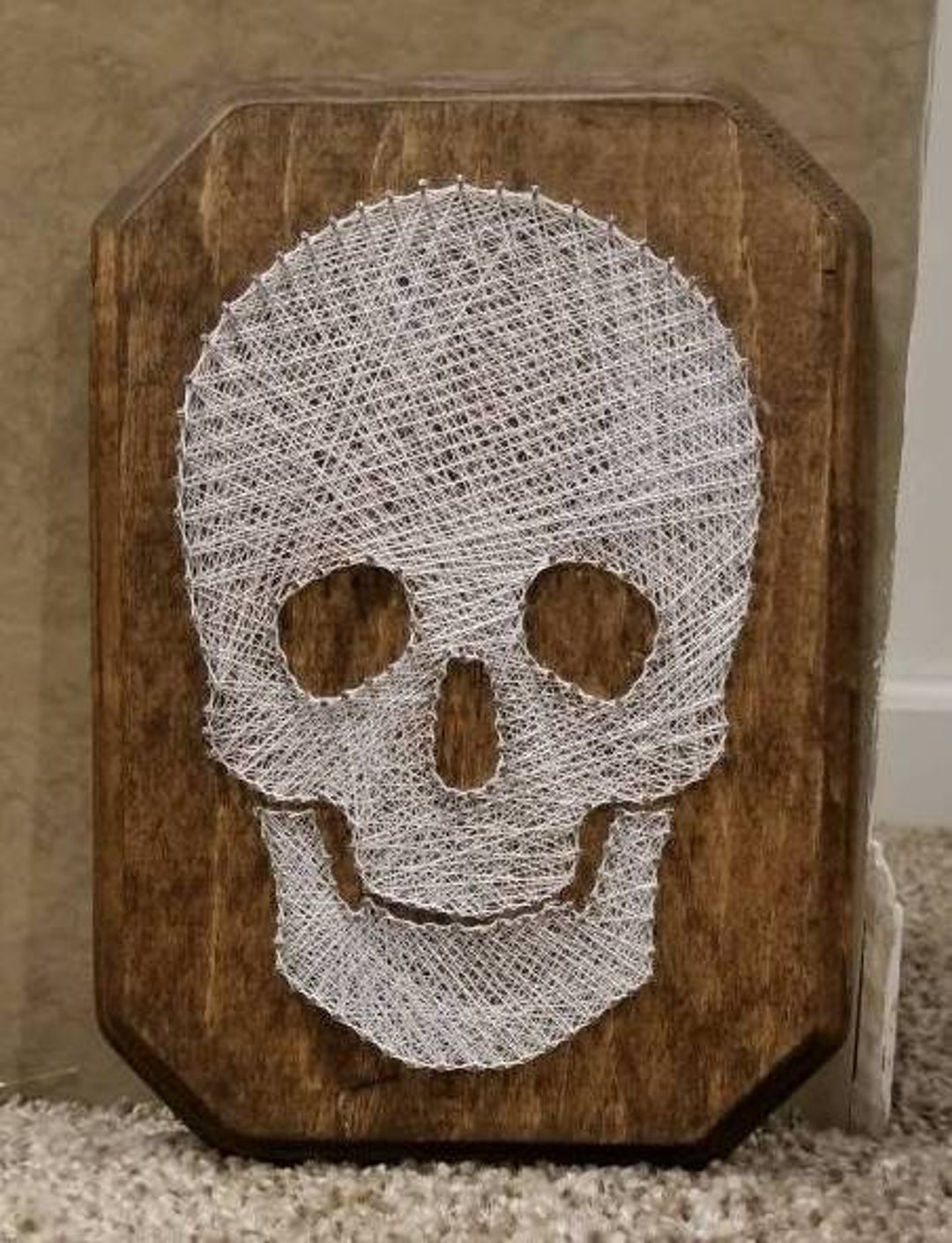 Skull String Art | Halloween String Art | Halloween Decorations | Fall ...