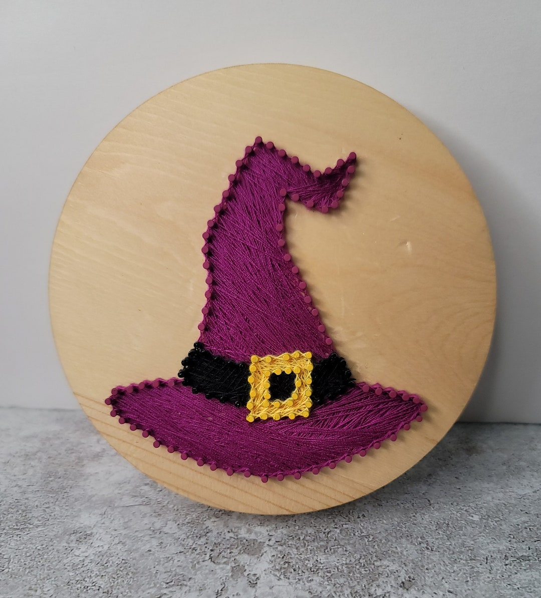 Witch String Art Witch Hat Halloween String Art Fall Decor Fall String ...