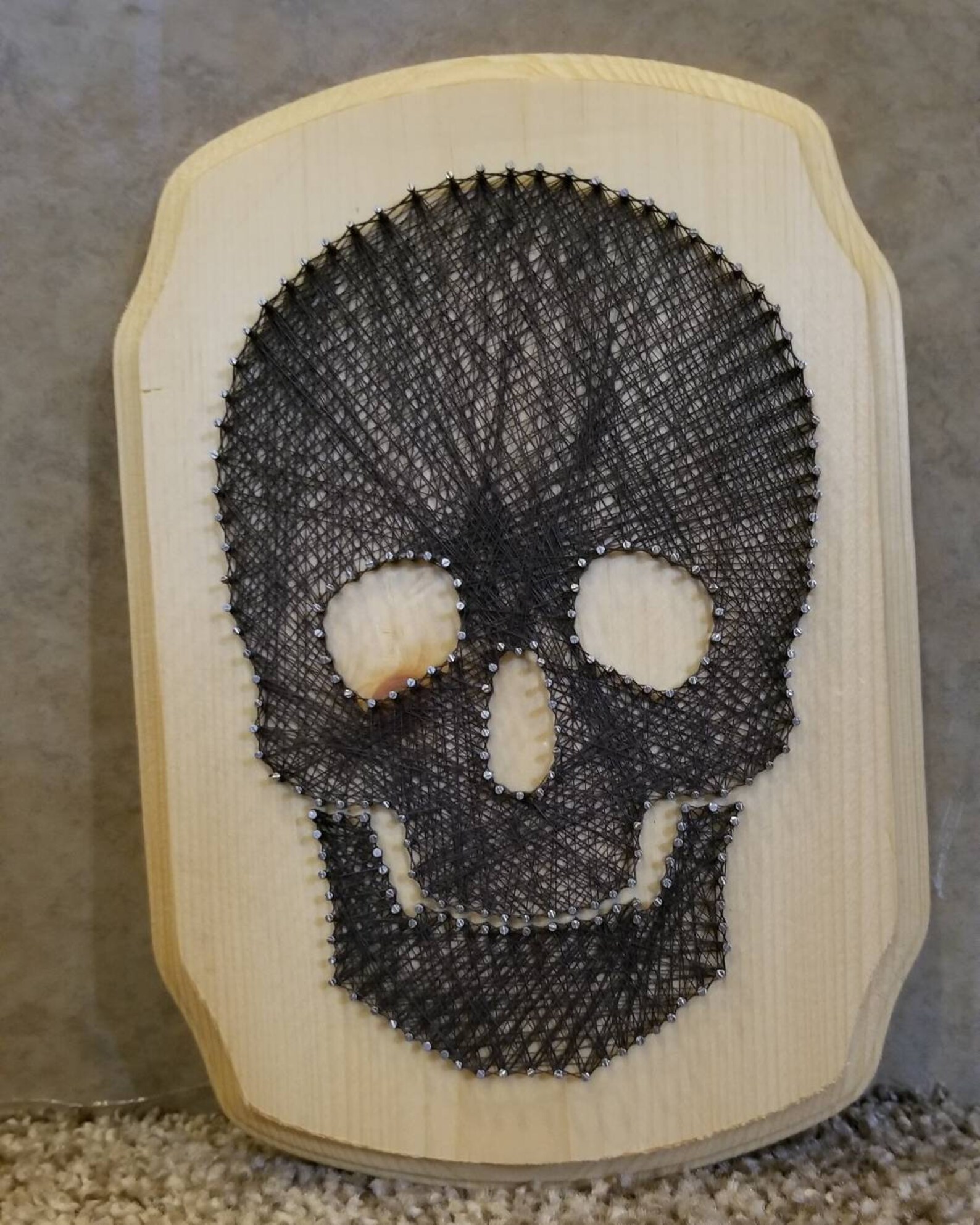 Skull String Art | Halloween String Art | Halloween Decorations | Fall ...