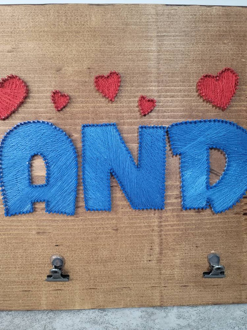 Grandma String Art Photo Sign Grandparents Picture Holder - Etsy