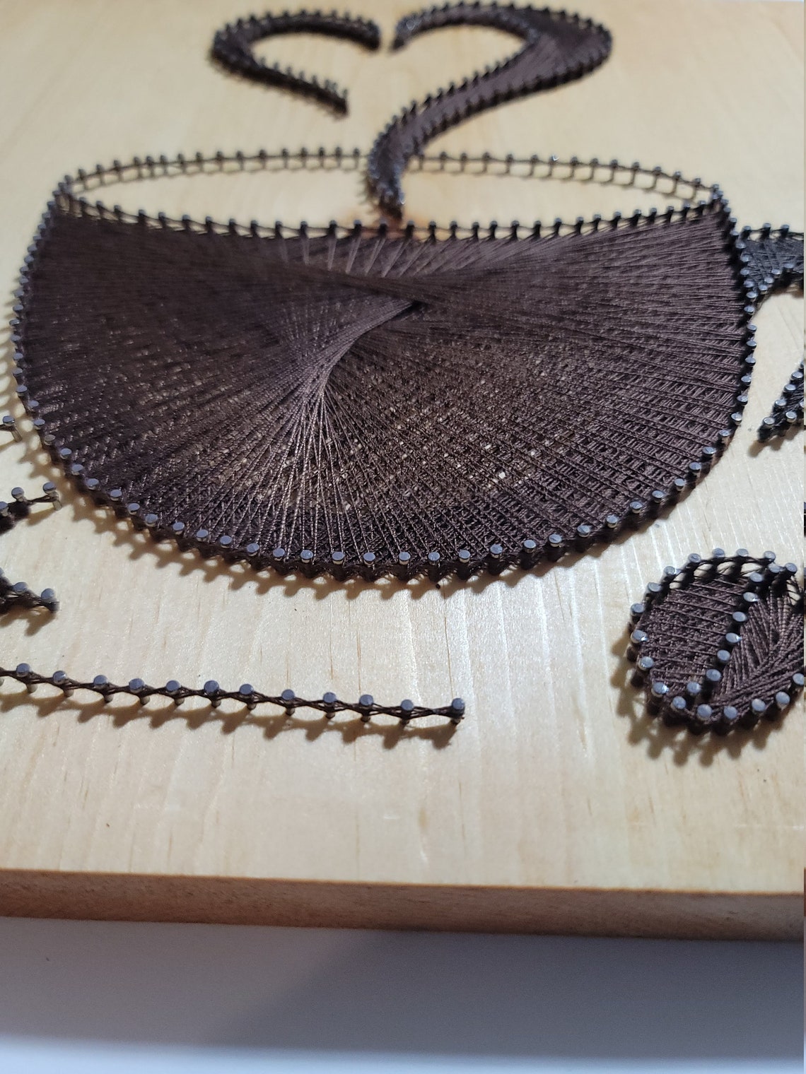 Coffee String Art Coffee Wood Sign Coffee Love Coffee String Art - Etsy