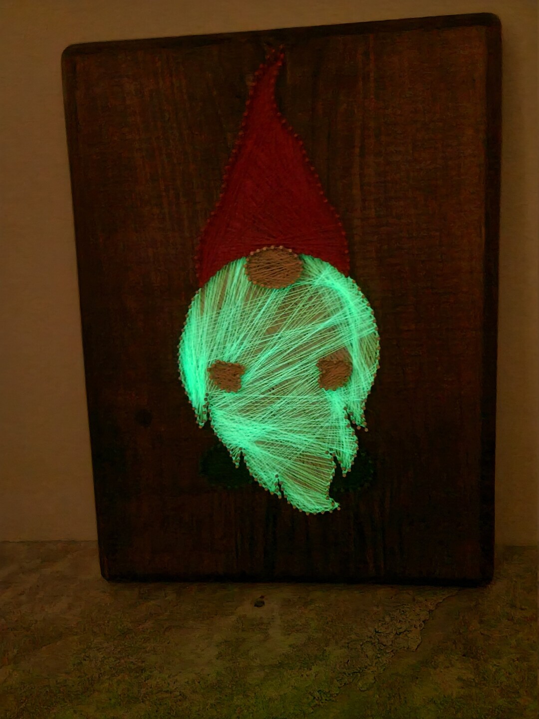 Gnome Glow in the Dark String Art | Home Decor | Seasonal | Halloween ...