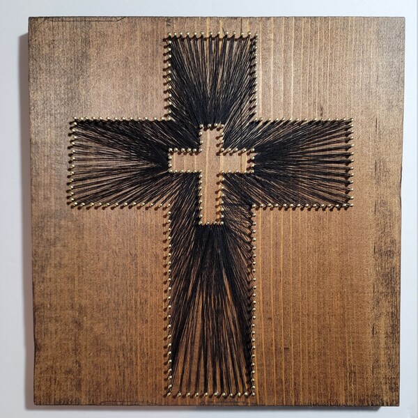 Cross String Art - Etsy