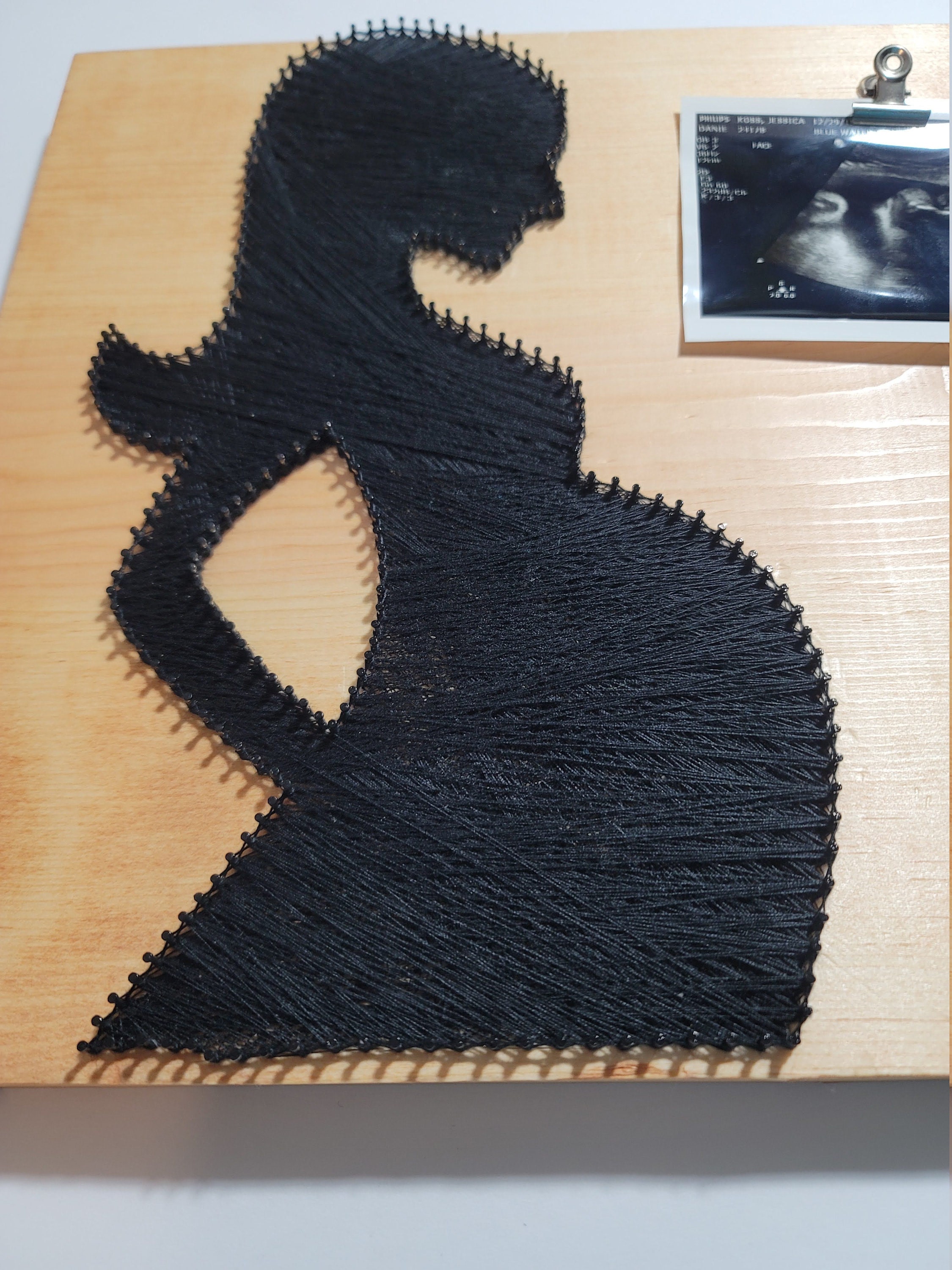 Ultrasound String Art Photo Sign | Maternity | Baby Announcement ...