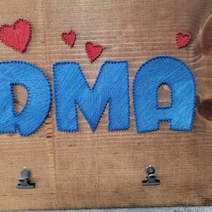 Grandma String Art Photo Sign Grandparents Picture Holder - Etsy