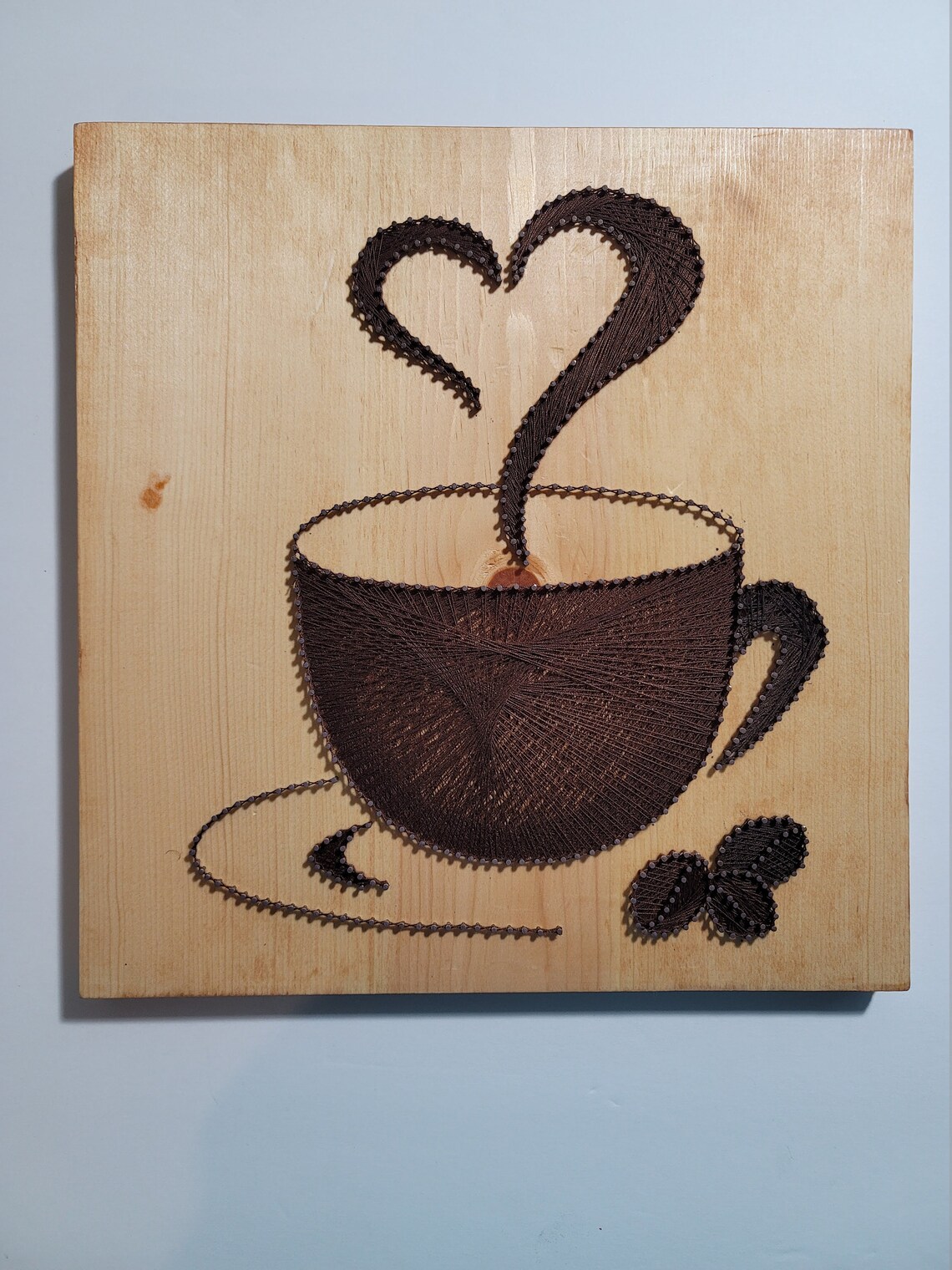 Coffee String Art Coffee Wood Sign Coffee Love Coffee String Art - Etsy