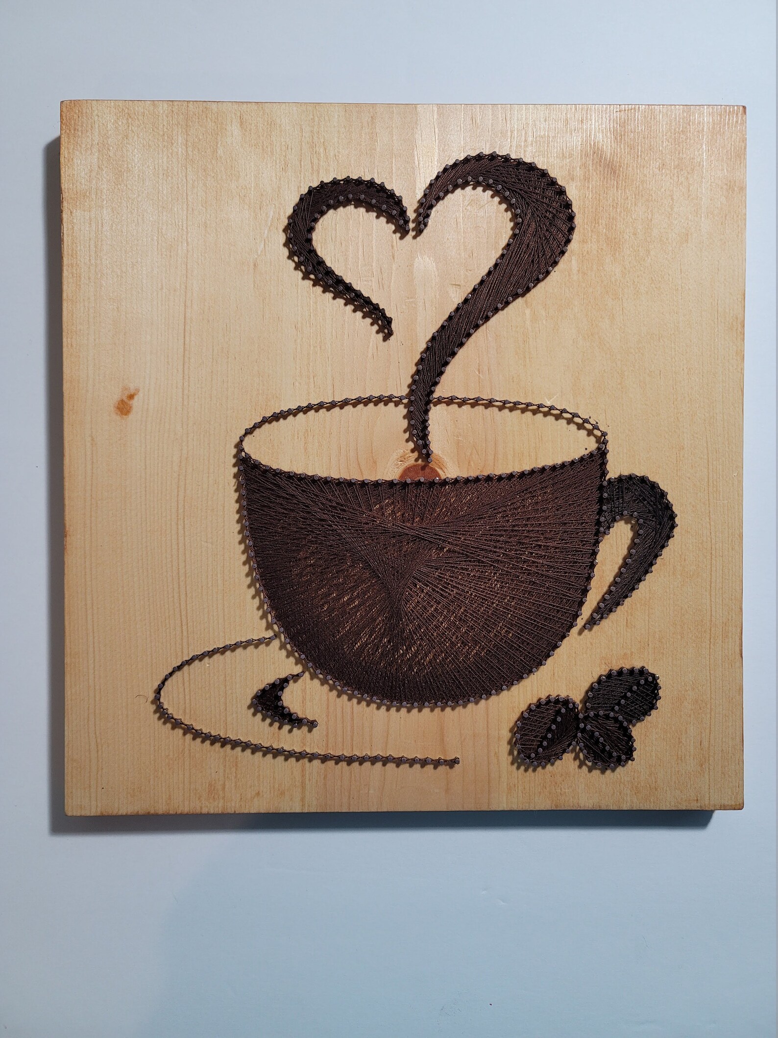 Coffee String Art Coffee Wood Sign Coffee Love Coffee String Art - Etsy