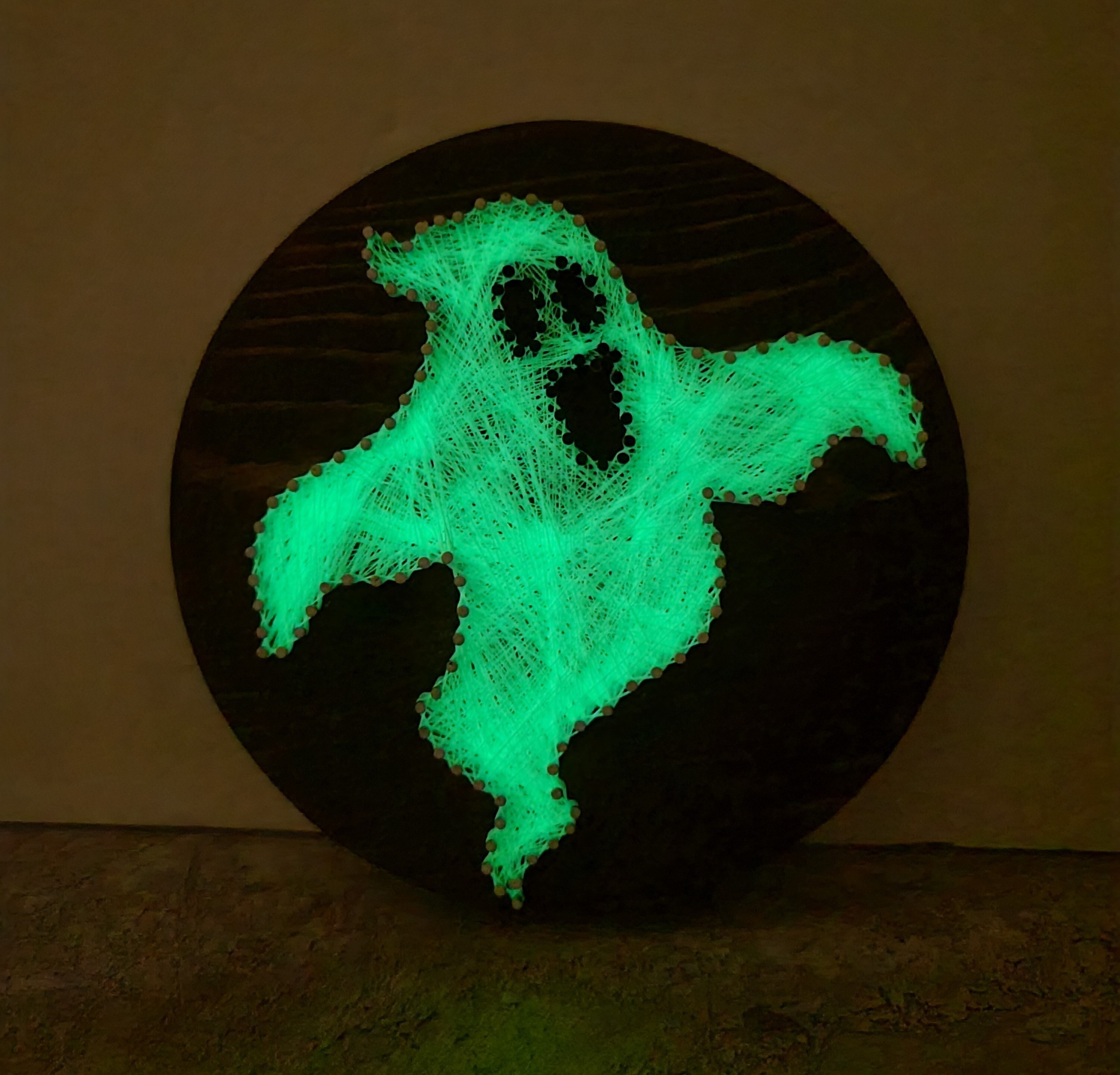 Ghost String Art | Glow in the Dark Ghost | Halloween String Art | Fall ...