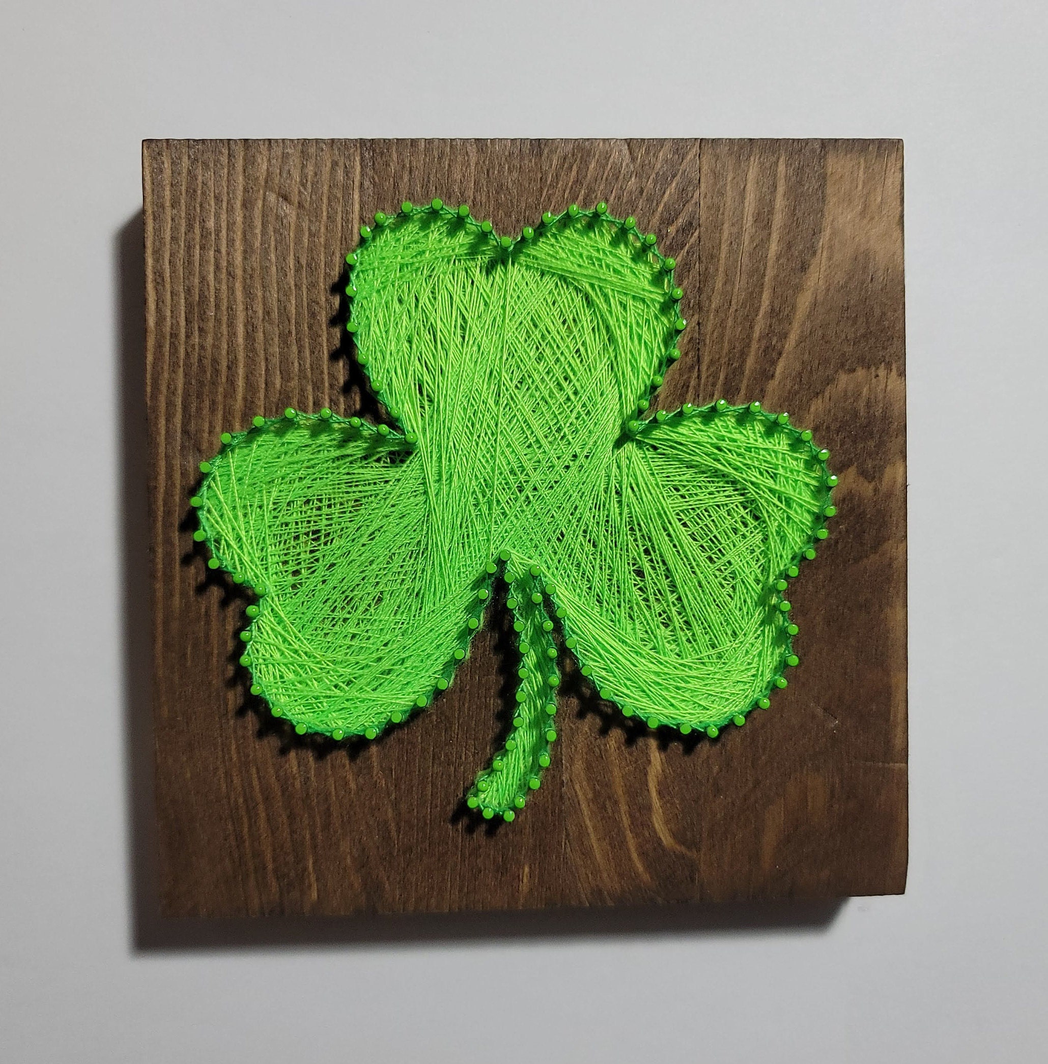 Three Leaf Clover String Art Green Shamrock St. - Etsy UK