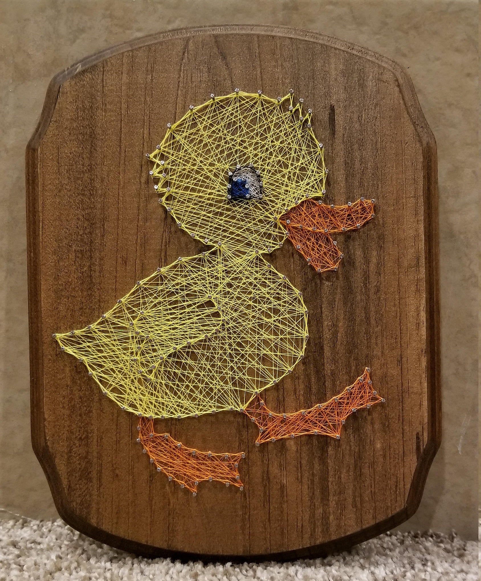 Duck String Art Ducky Baby Duck Wooden Sign Nursery Decor Spring Easter ...