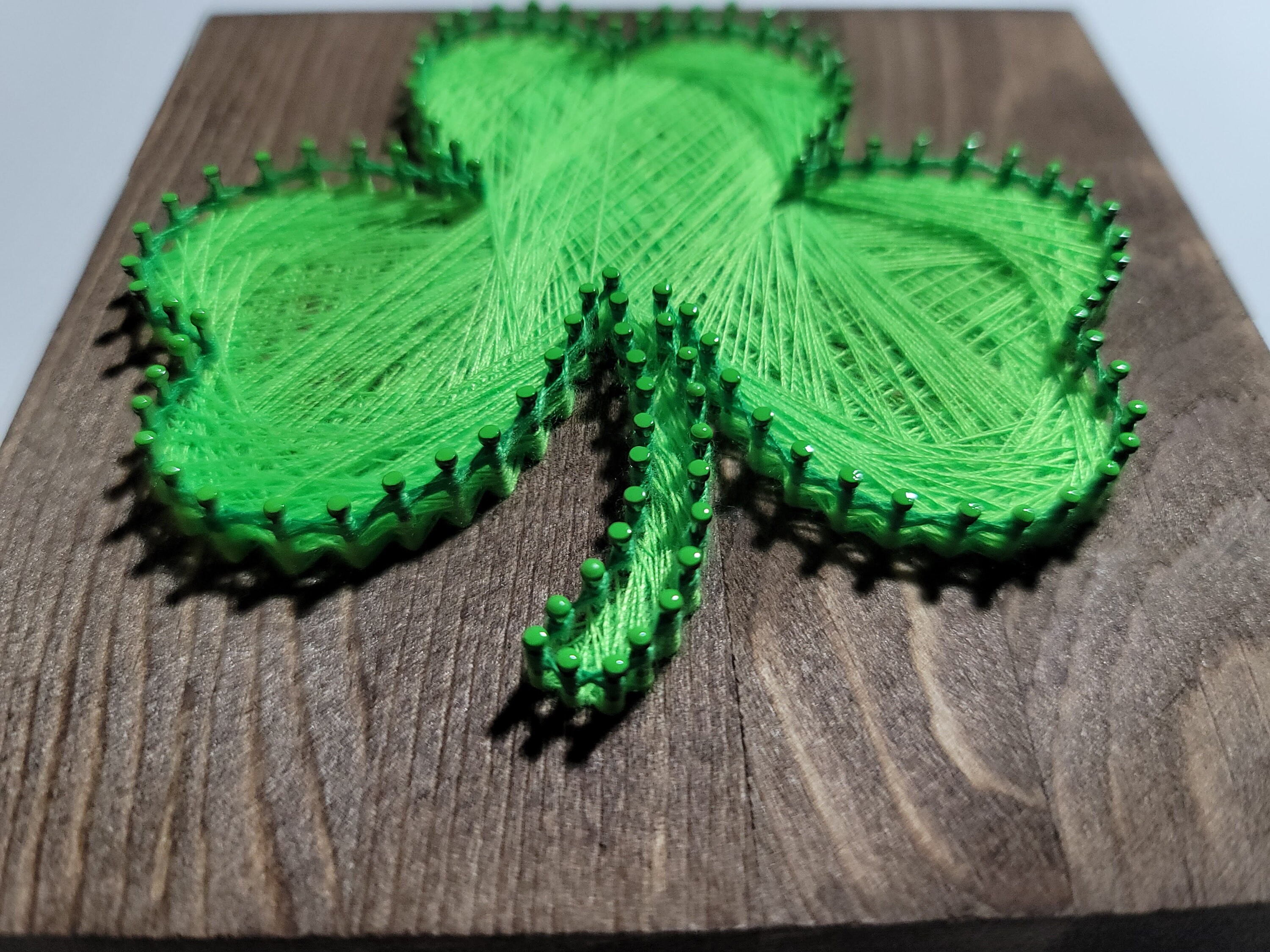 Three Leaf Clover String Art | Green Shamrock | St. Patrick's Day ...