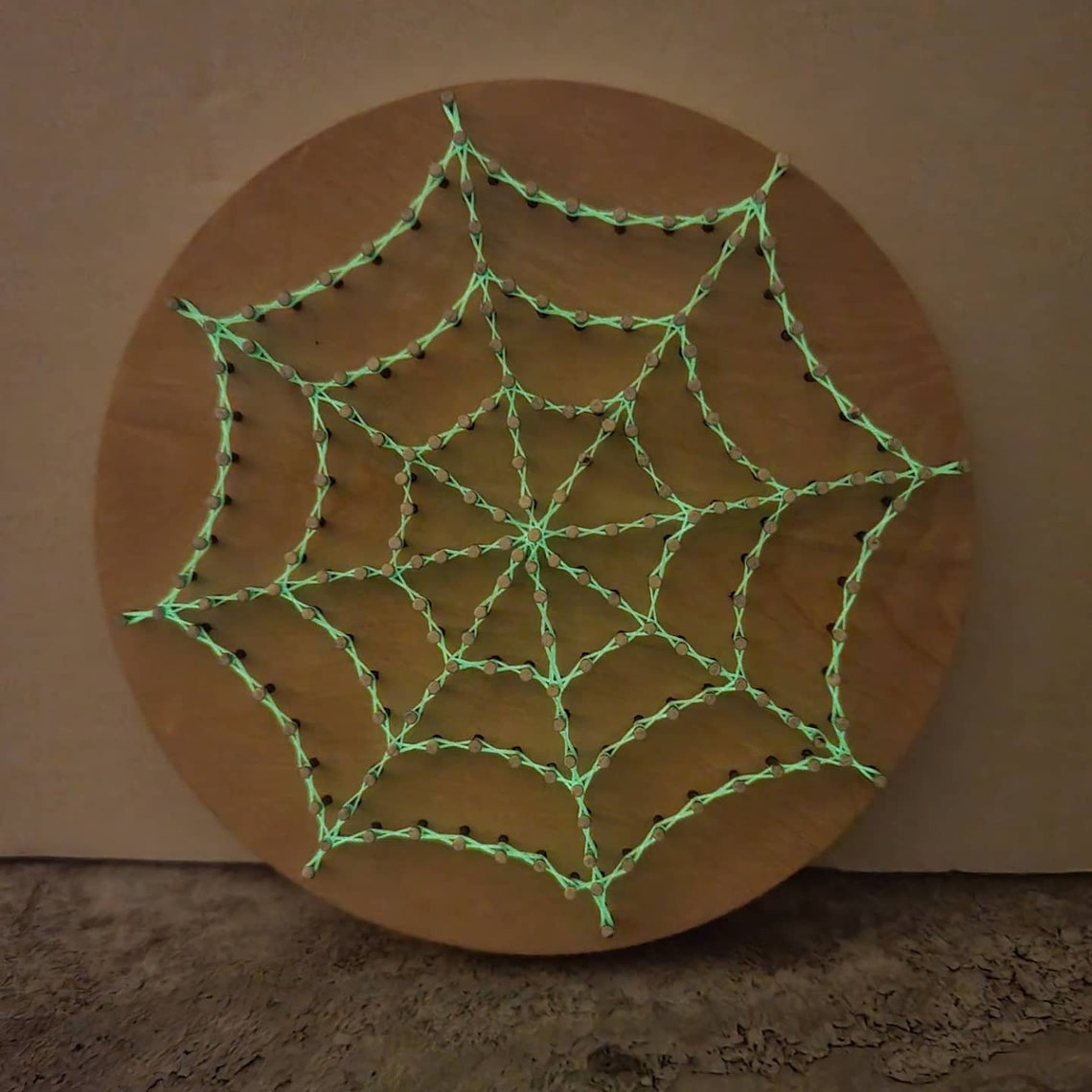 Spider Web String Art Glow in the Dark Halloween String Art Fall Decor ...