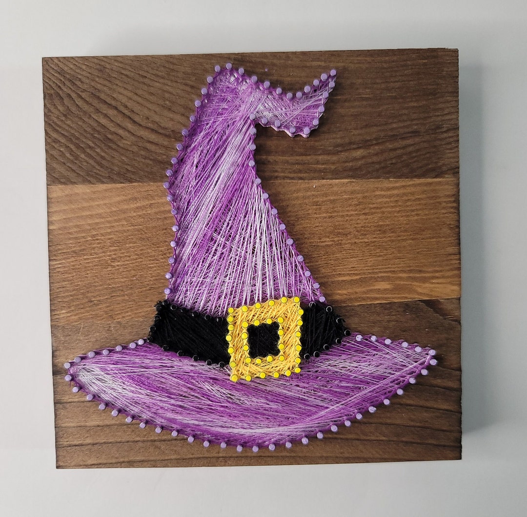 Witch Hat String Art Witch Hat Fall Decor Halloween Fall String Art ...