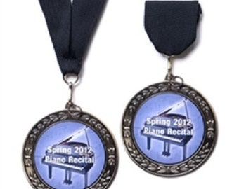 Music Award Medals - Personalized Treble Clef Award - Piano, Orchestra ...