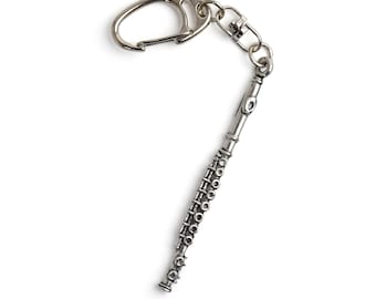 Flute Wire Art Instrument Keychain - Etsy