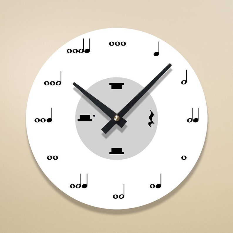 Music Notes and Rests Clock - Etsy