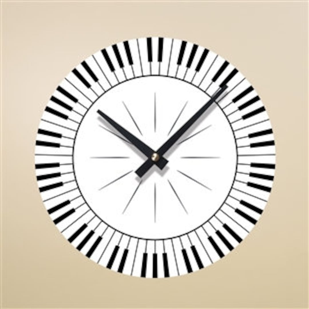 Keys in Time Wall Clock - Etsy
